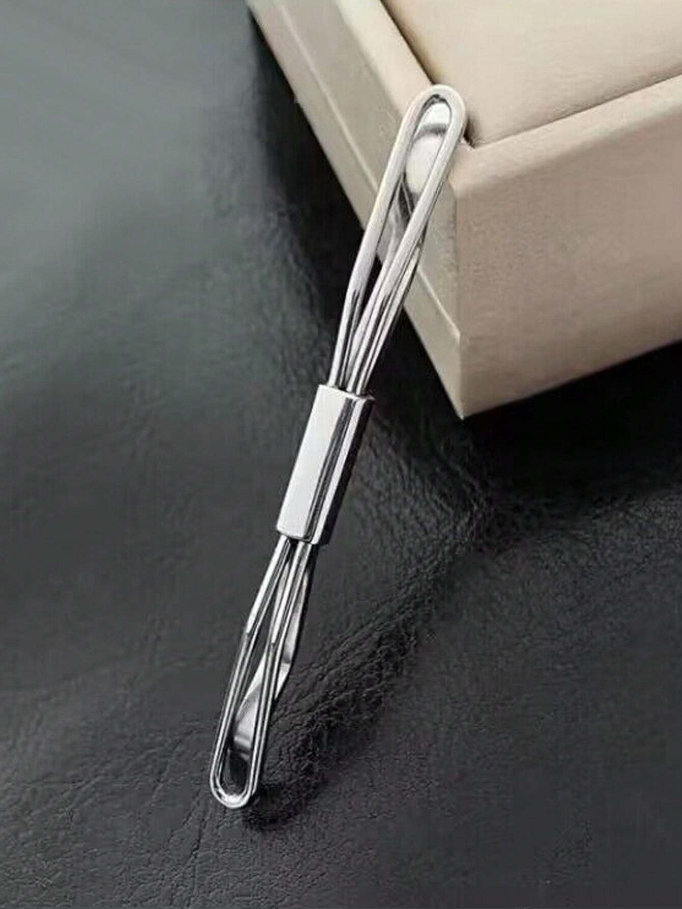 A Gift Box Of High-End And Stylish Business Silver Shirt Collar Clips ...