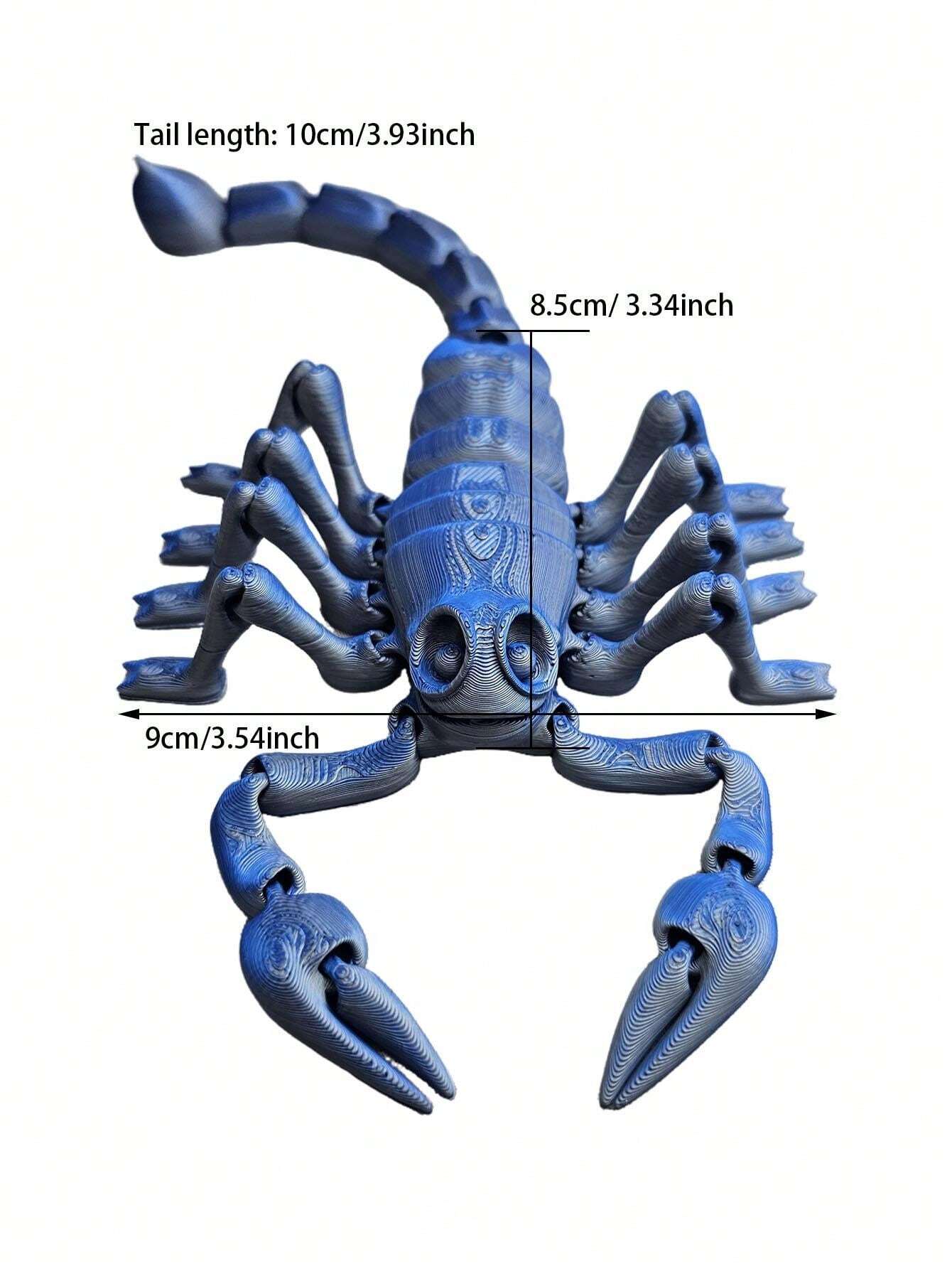 3d Printed Hinged Scorpion Toy Model Ornaments Joints Can Be Moved ...