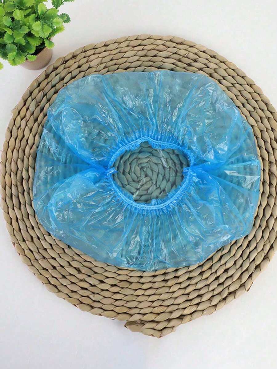 100pcs Disposable Waterproof Bath Cap, Elastic Shower Cap For Bathroom ...