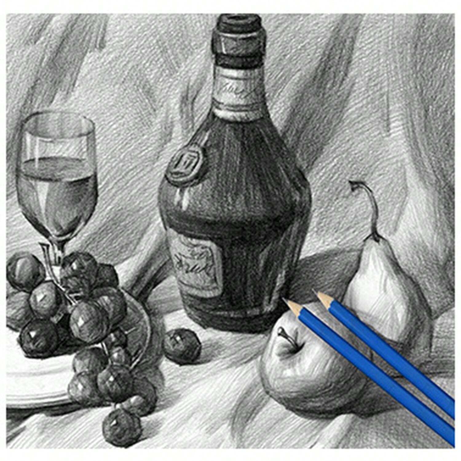 12 Peças Conjunto Profissional de Lápis para Desenho e Esboço, Kit de ...