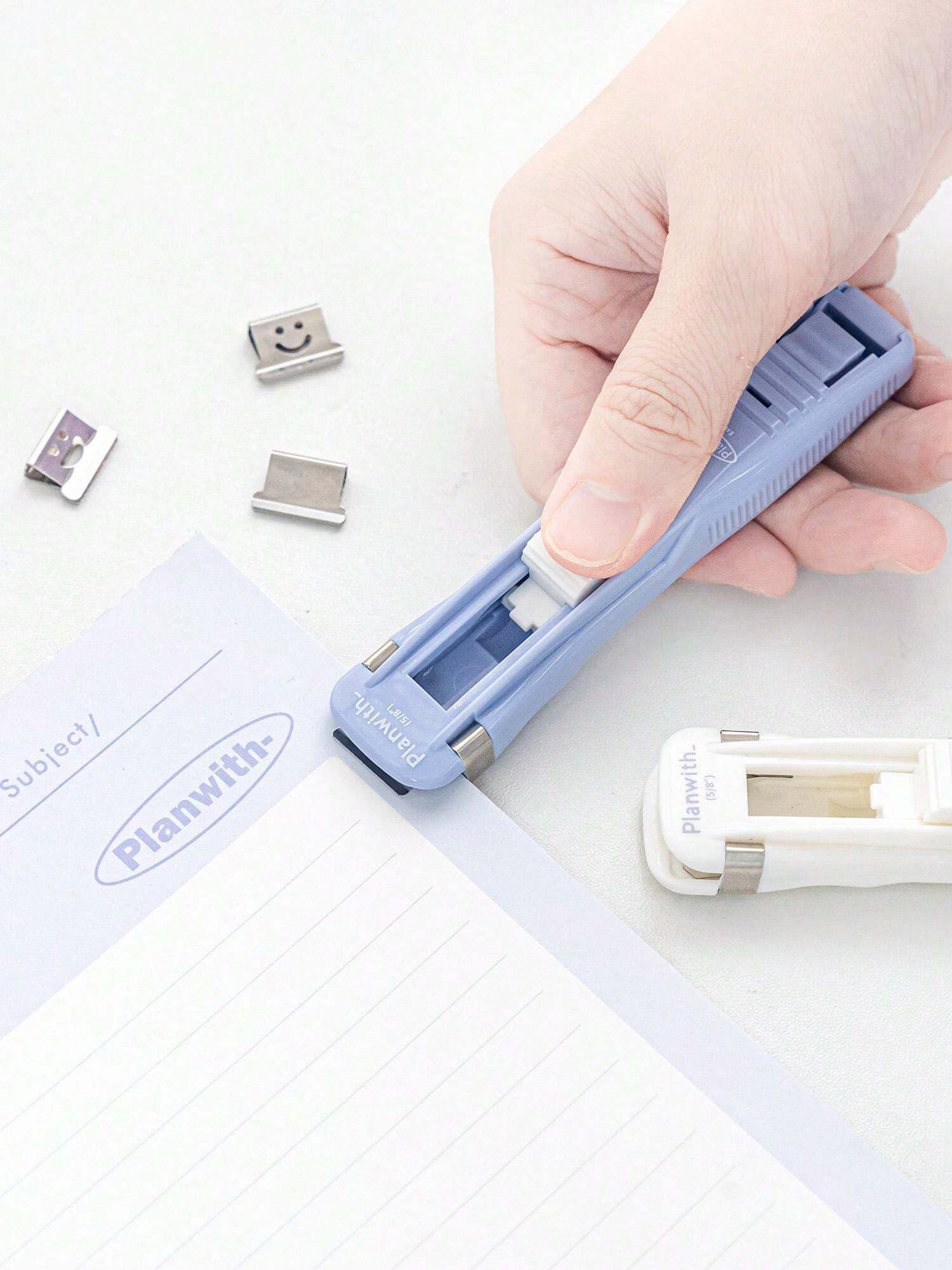 One Blue File Binder Clip, Simple Office & Study Paper Collection ...