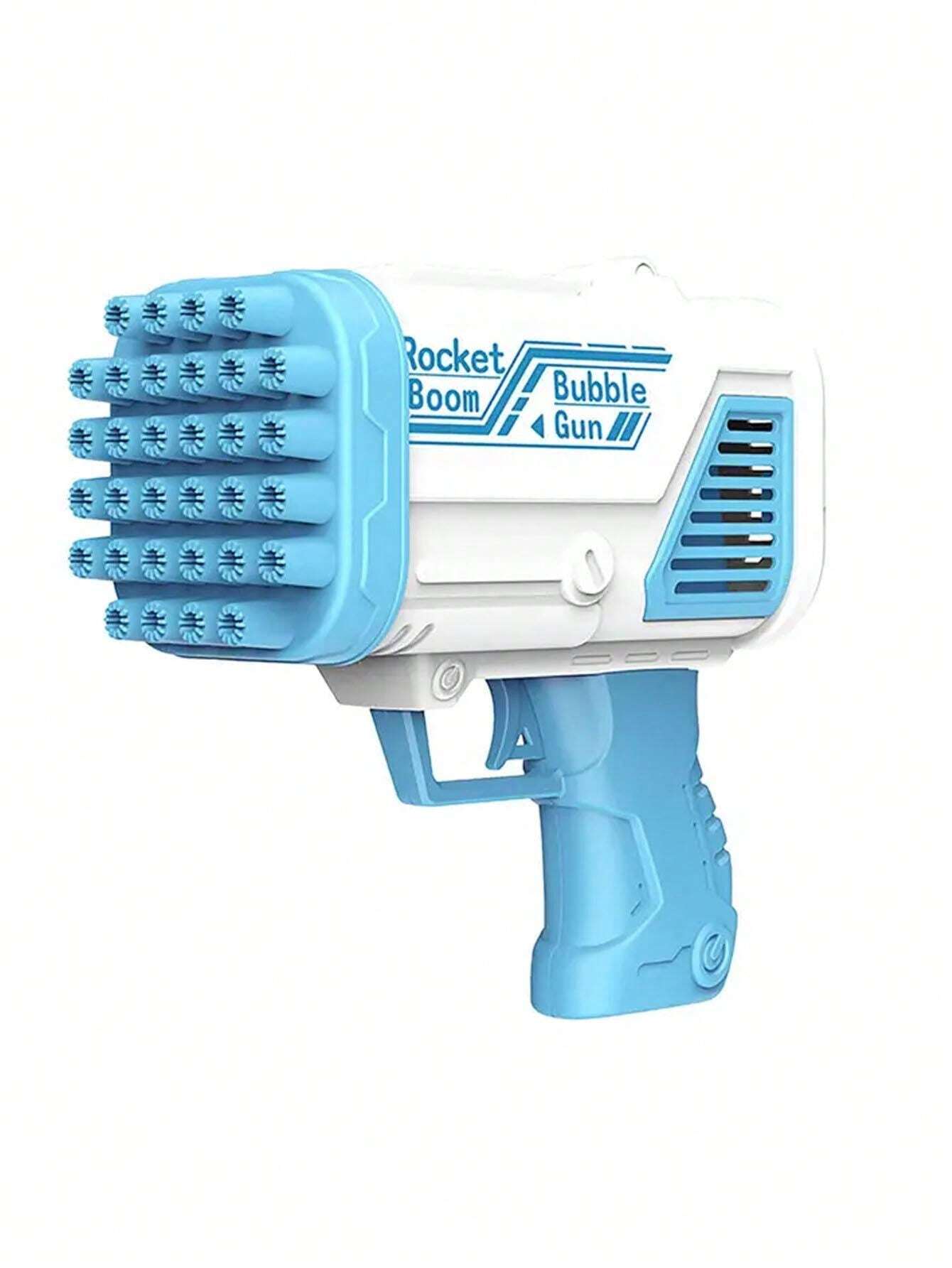32-Hole Rocket Launcher Bubble Machine, Handheld Automatic Gatling ...