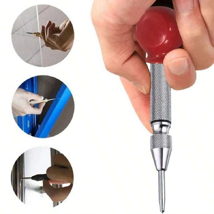 Automatic Centre Punch Steel Tip Dril, Adjustable Spring Loaded Punch ...