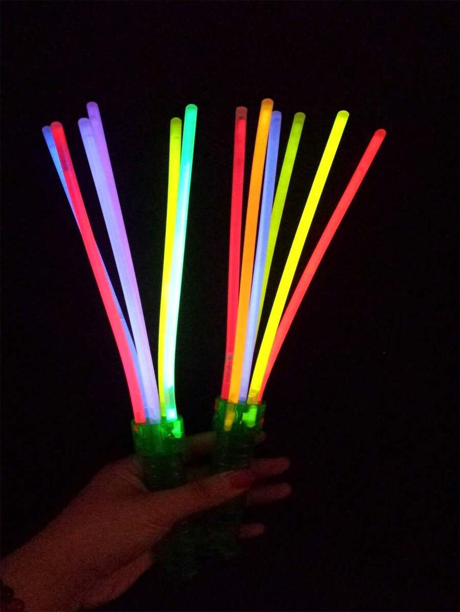 6Pcs Fuel-Up Glow Sticks Neon Glowing Multi-Colored Glowsticks Set With ...