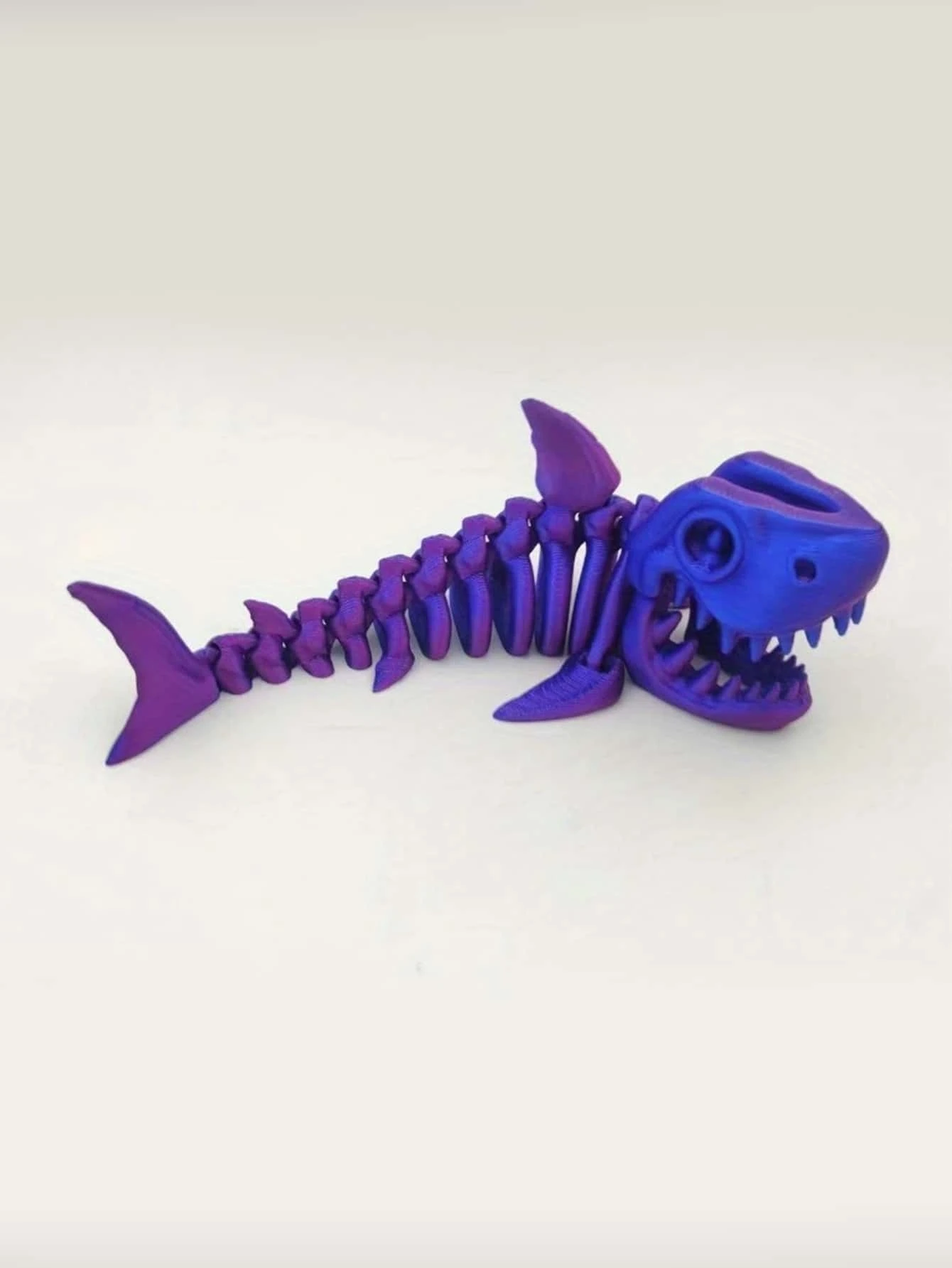 3D Printed Shark Cannibal Skeleton With Movable Fish Joints, Fishbone ...