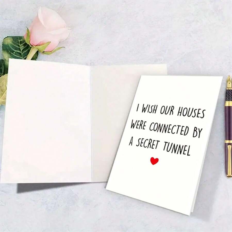 1pc Funny Best Friend Birthday Card, Humorous Long-Distance Friendship ...