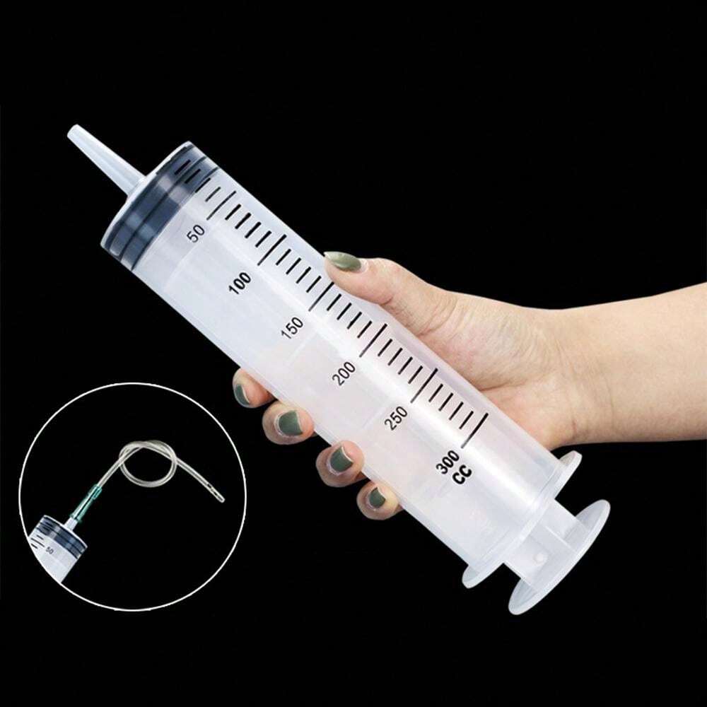 1 Pcs Plastic Syringe 300ml, Reusable Syringe, Large Reusable Syringe ...