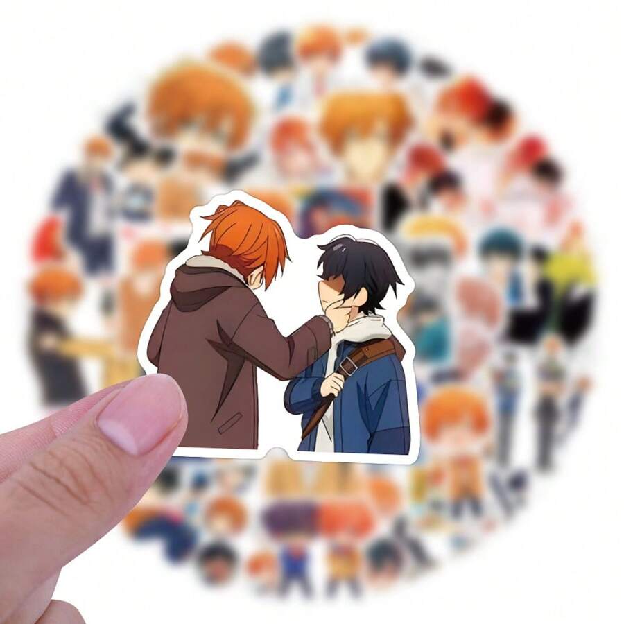 55pcs/Pack Sasaki And Miyano Anime Stickers, Cute Cartoon Funny ...