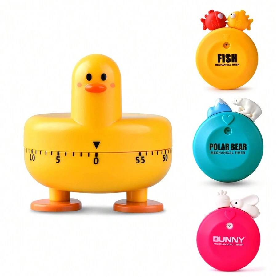 Cute Cartoon Bunny Timers 60 Minutes Mechanical Kitchen Cooking Timer ...