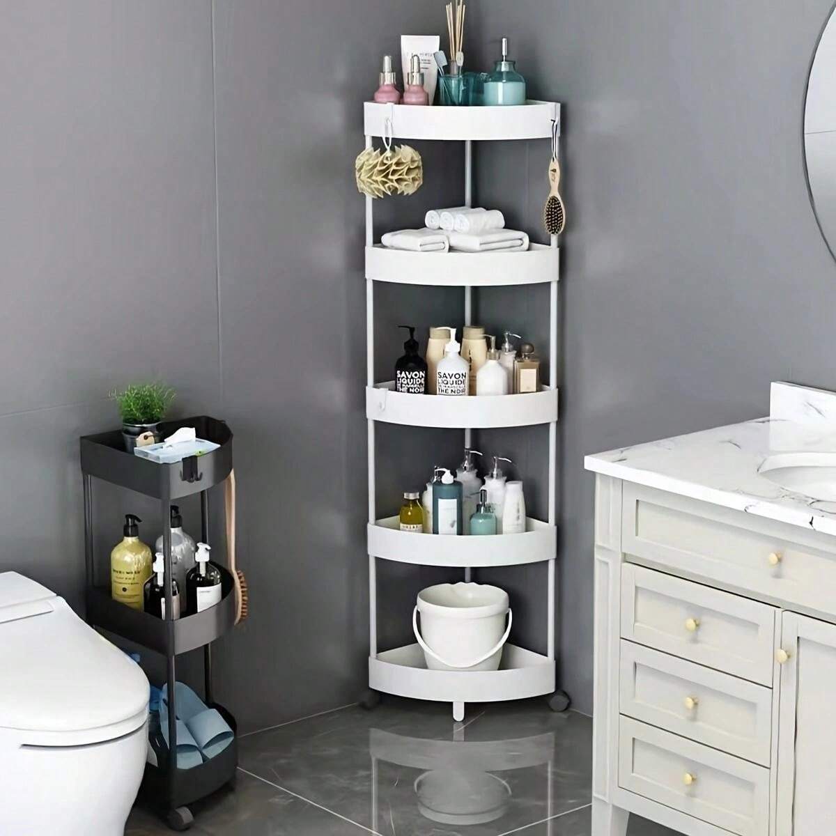 Bathroom Storage Rack Floor-Standing Toilet Washroom Bathroom ...