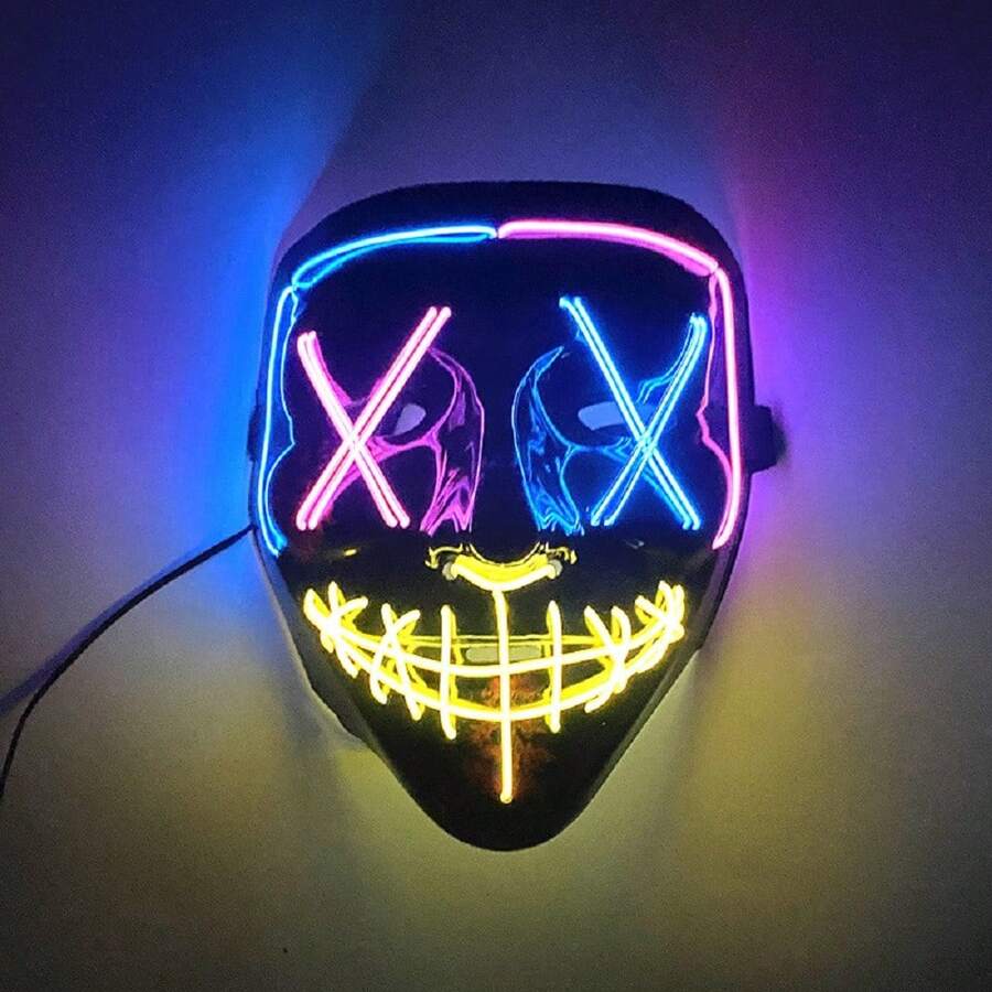 Christmas Decoration LED Light Up Mask With Blood And Mixed Color ...