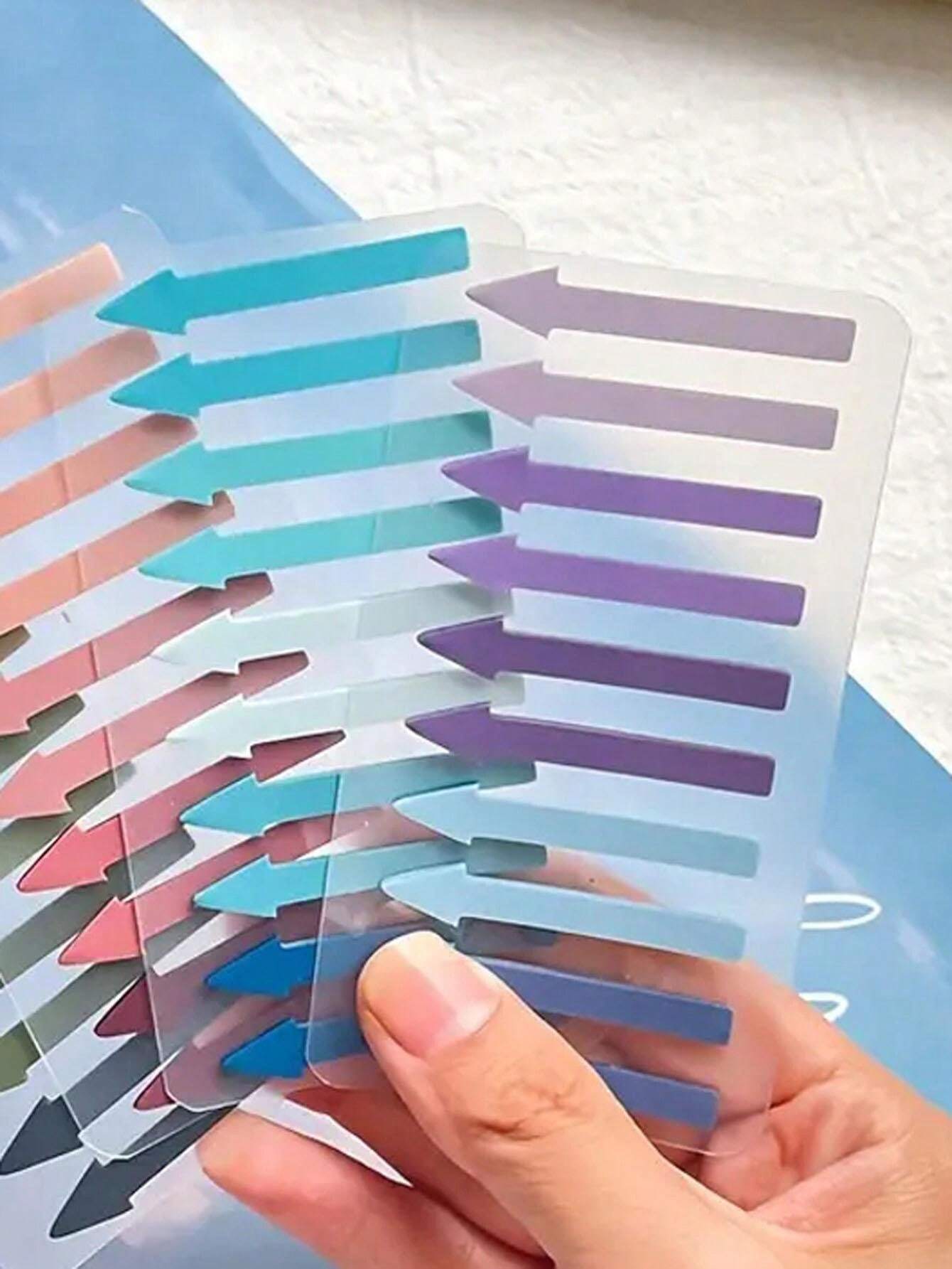 5 Cards With 1000pcs New PET Sorting Labels Sticky Notes, Semi ...