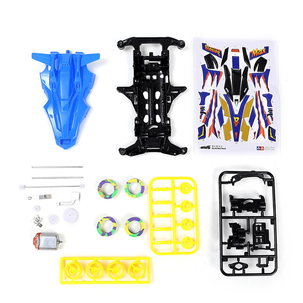 One Four-Wheel Drive Car Toy DIY Kit In Box, Assemble Four-Wheel Drive ...