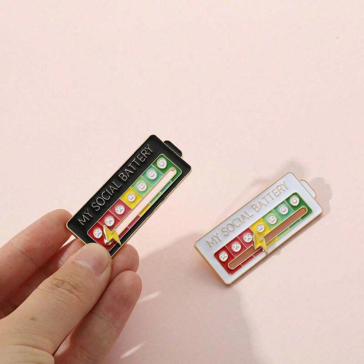 1/2pcs Universal Social Battery Indicator Mood Management Sliding ...