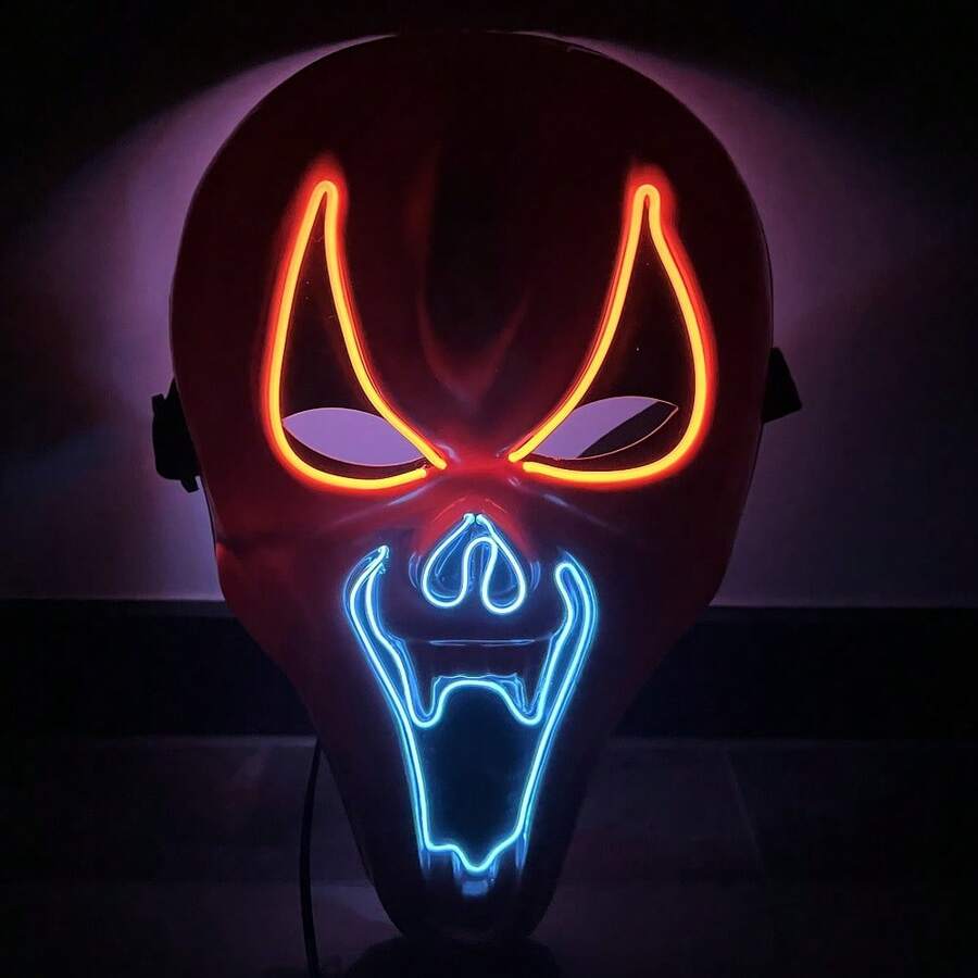 EL Luminescent Mask Scream Horror Ghost Foreign Trade Style Factory ...