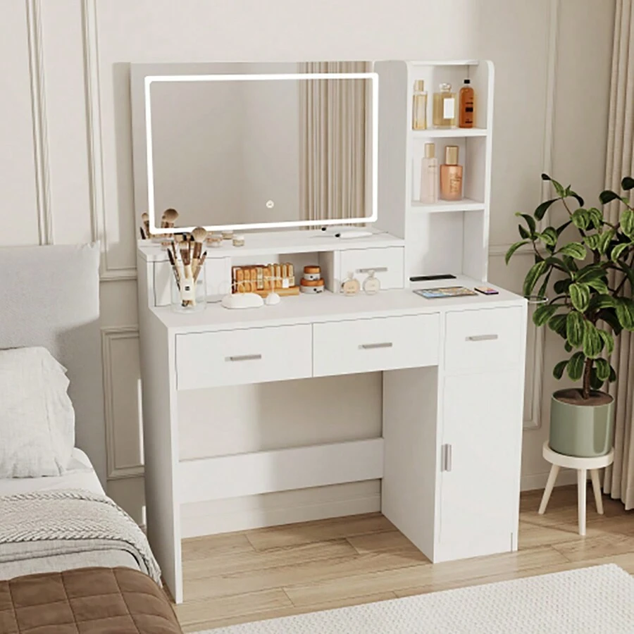 Newly Designed Smart Mirror Dressing Table With Drawers And Storage ...