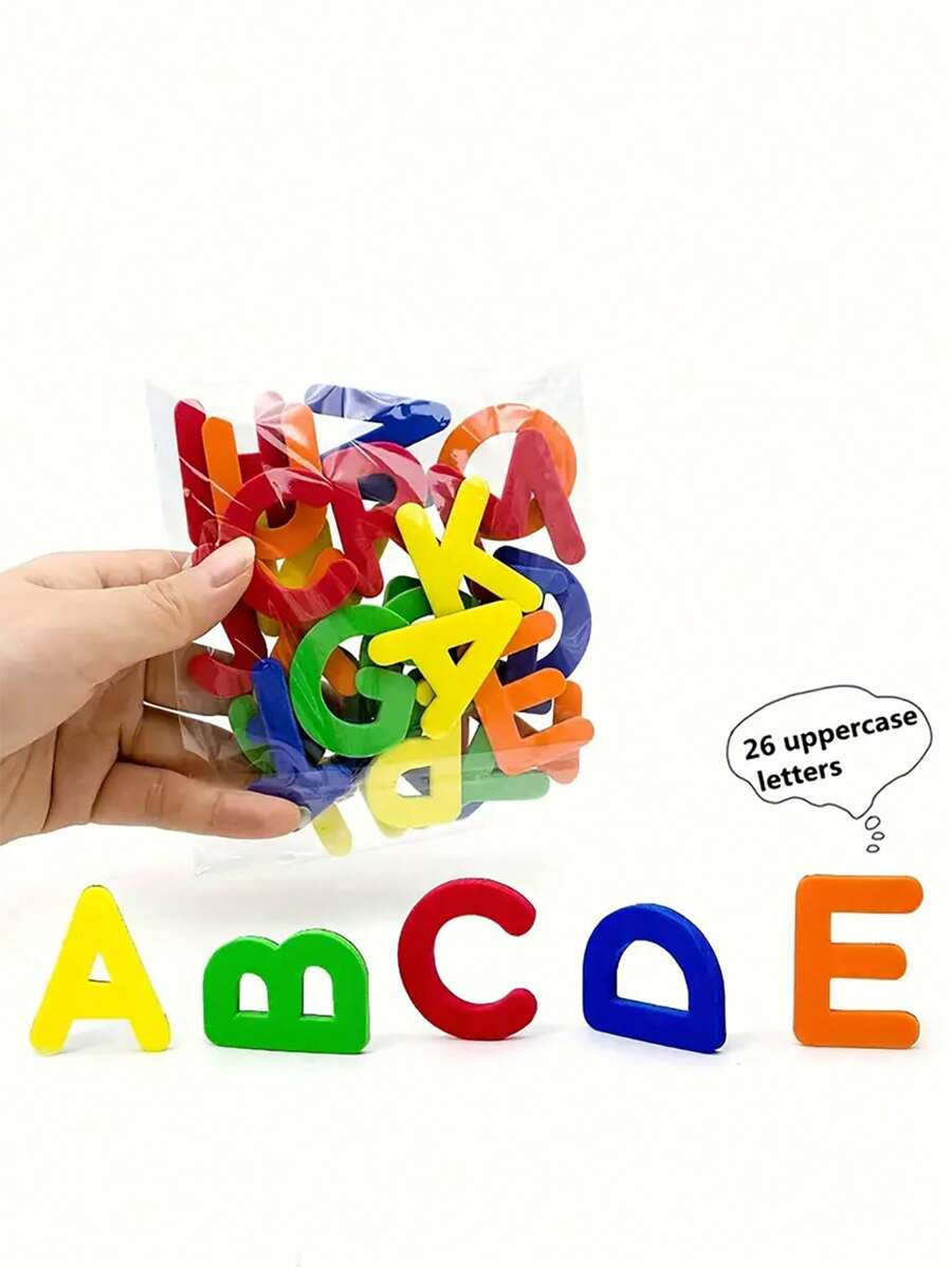 76pcs/Set Magnetic English Alphabet Fridge Sticker With Magnetic ...