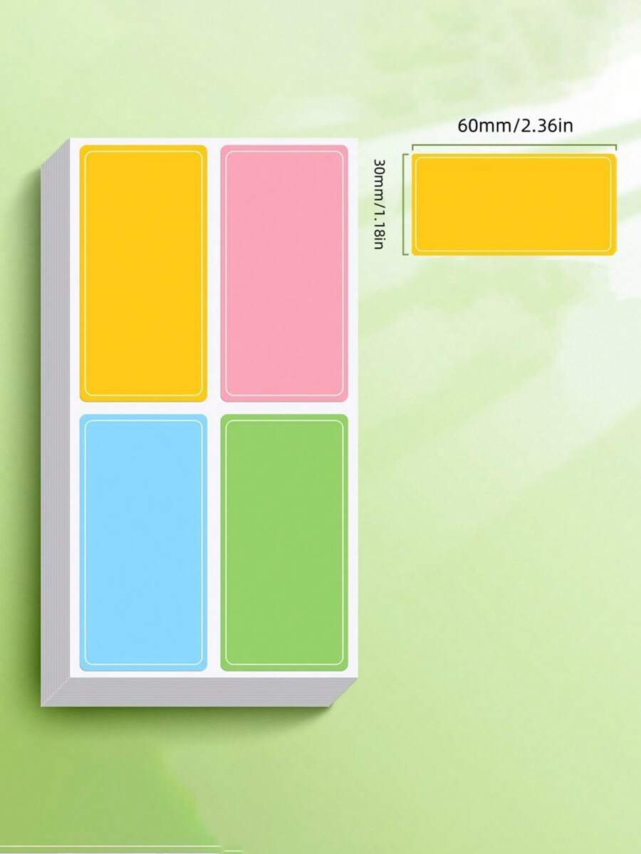 2 Packs Of 20 Sheets Large Colored Waterproof Self-Adhesive Sticky ...