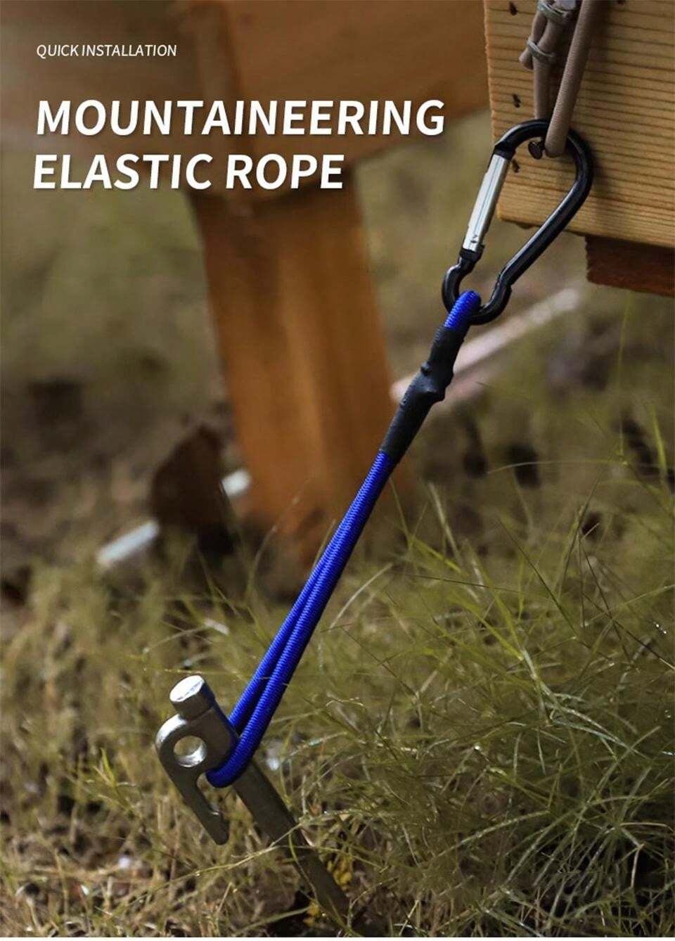 1 PieceTent Elastic Rope Cord Hook Tent Fixation Elastic Stretch Rope ...