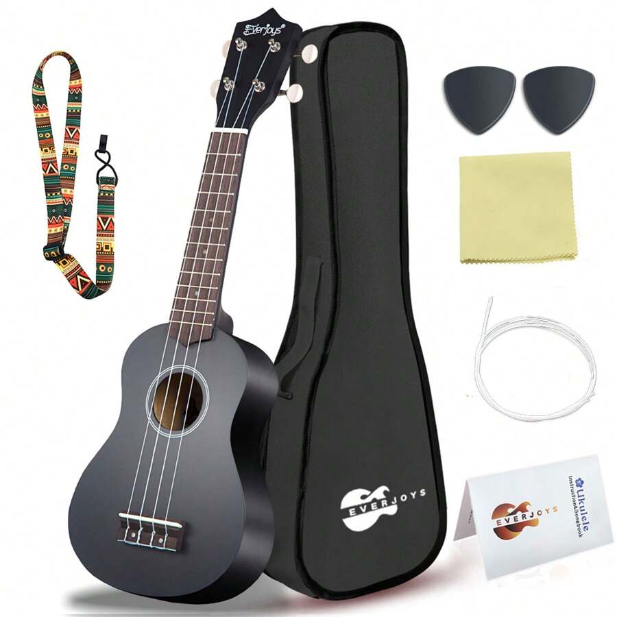 paquete para principiantes de ukelele soprano Everjoys - 21 pulgadas ...