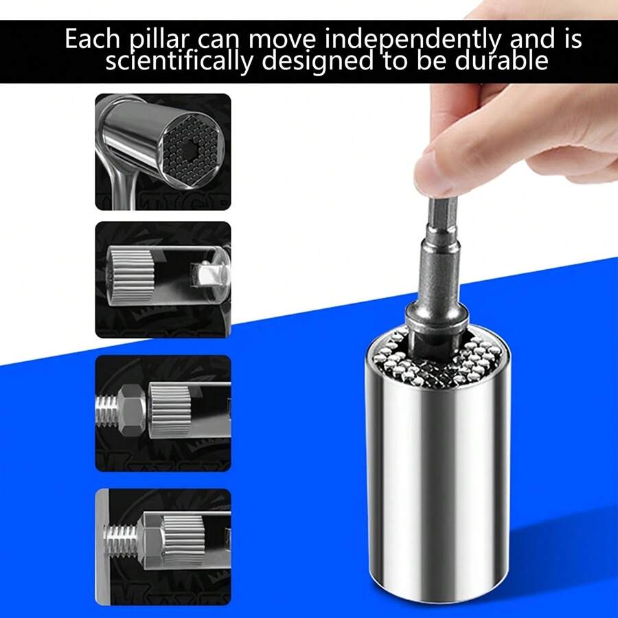 2pcs Pro-Grade Universal Socket Wrench Adapter Set, Loosen Any Bolt ...