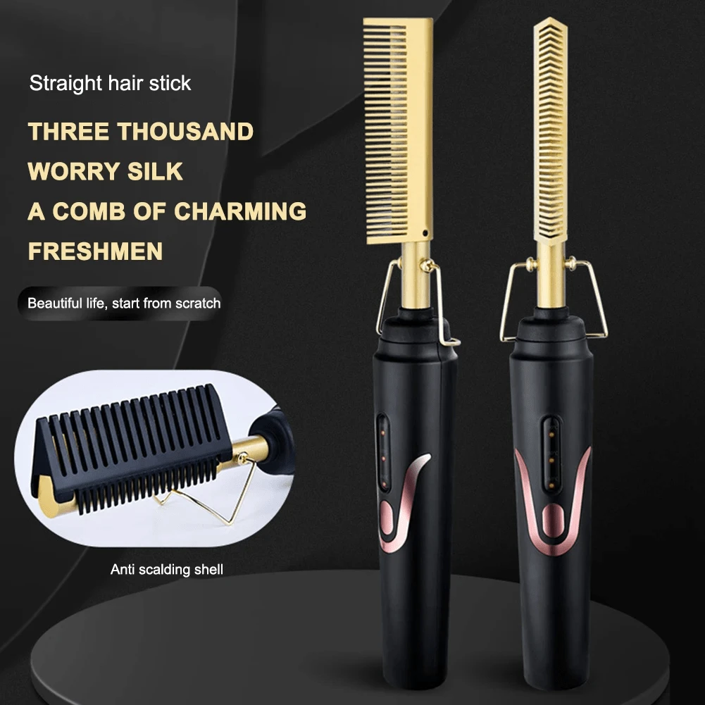 Heating Comb Straightener Hot Comb Straightener For Wigs 2 In 1 Hair ...