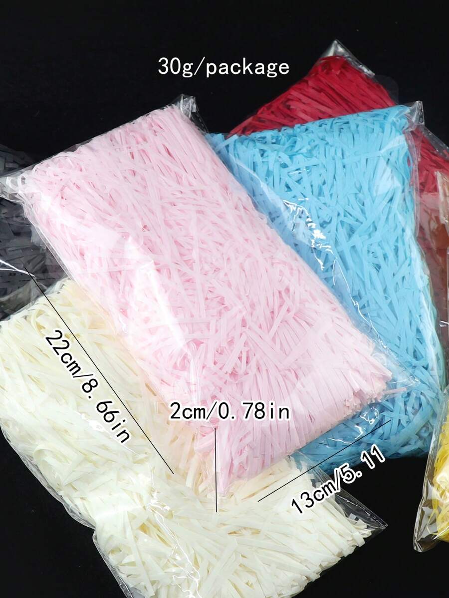 30g Regular Long Strips Of Paper Raffia Grass Hand-Fill For Candy Box ...