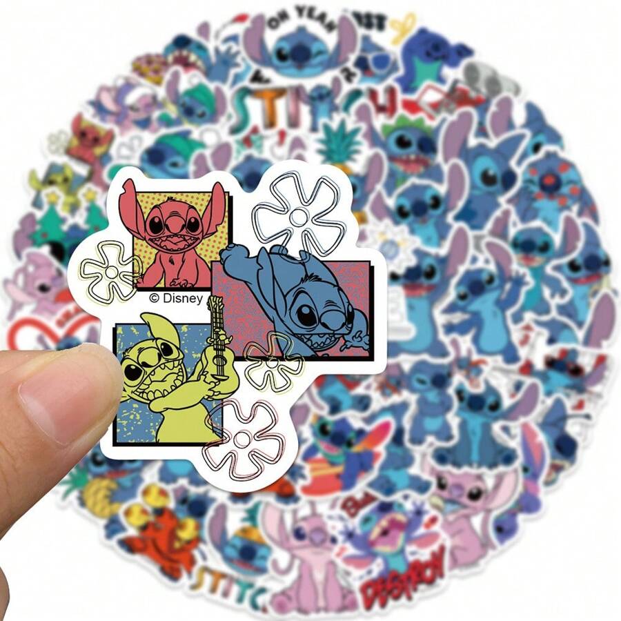 50Pcs/Pack Lilo & Stitch Stitch Stickers Pack Merchandise Original Cute ...