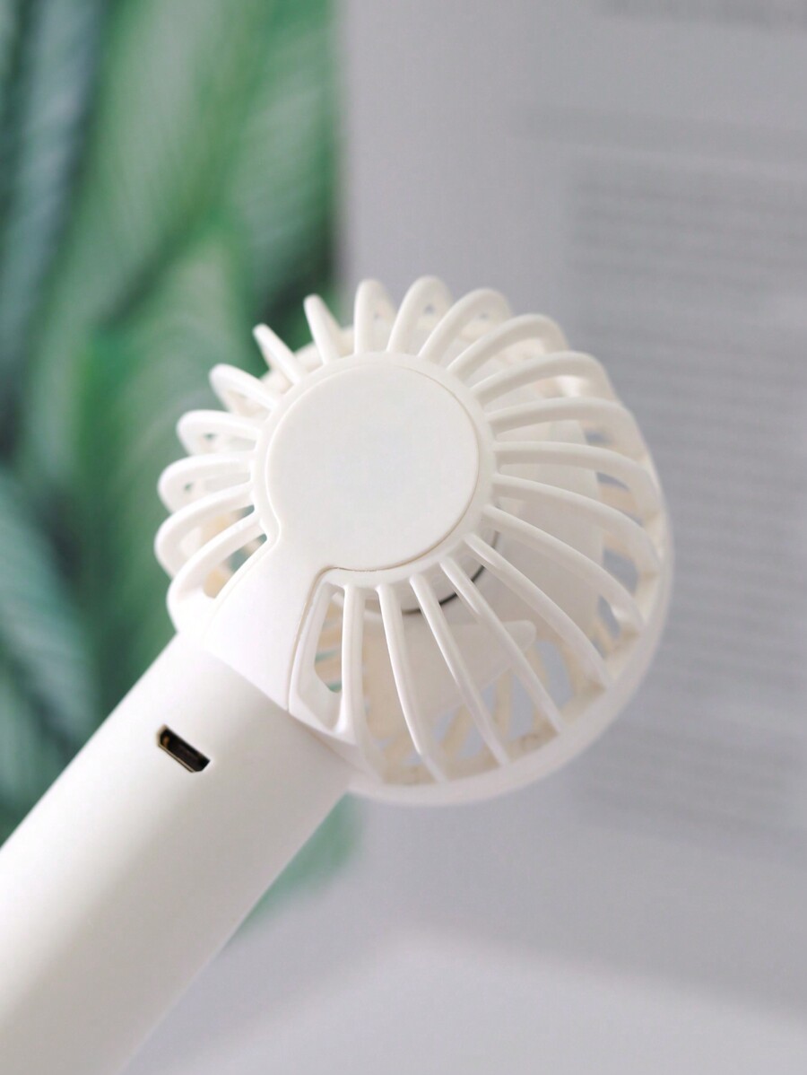 1pc 500mAh Rechargeable Lithium Battery Portable Handheld Mini Fan With ...