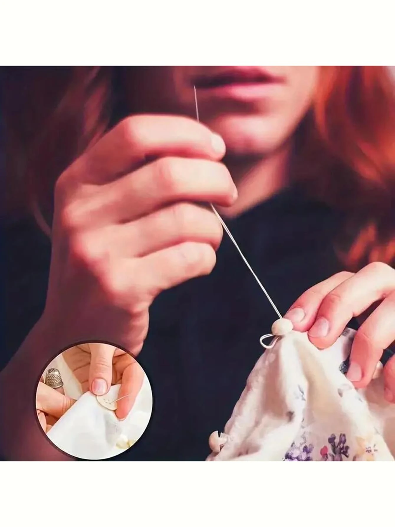 25pcs-5 Sizes Hand Sewing Needles Set- Big Eye Needle- Elderly Needle ...