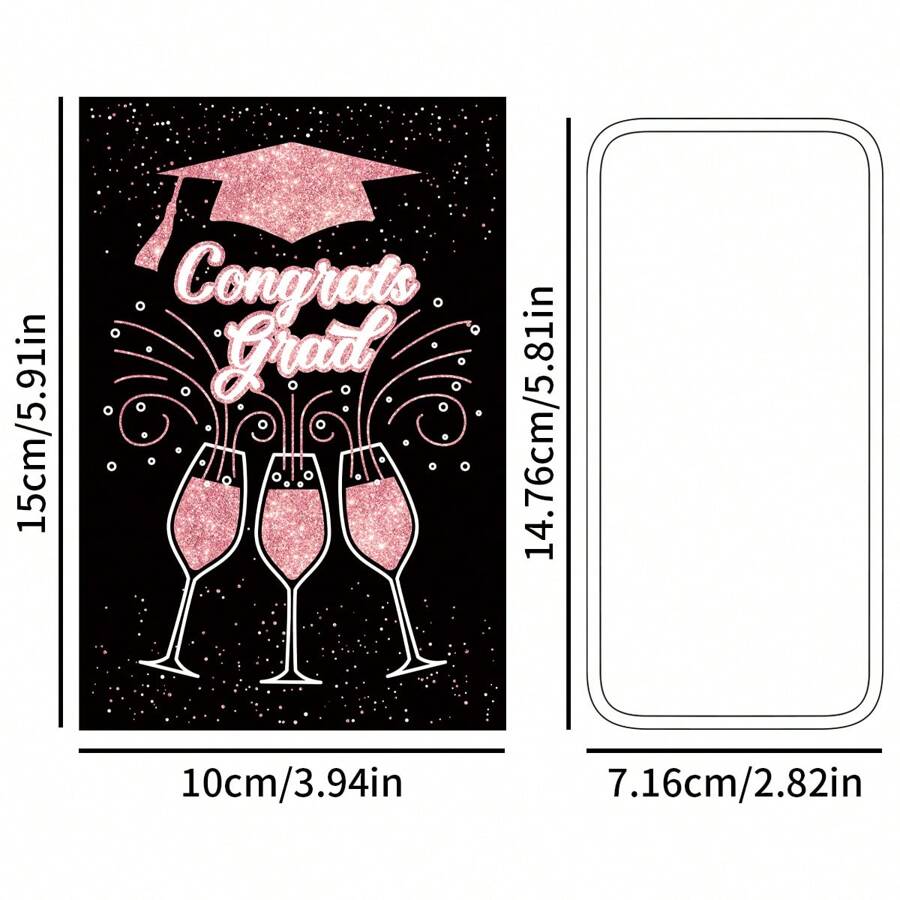 6 Sheets Graduation Gift Graduation Wine Bottle Stickers, Champagne ...