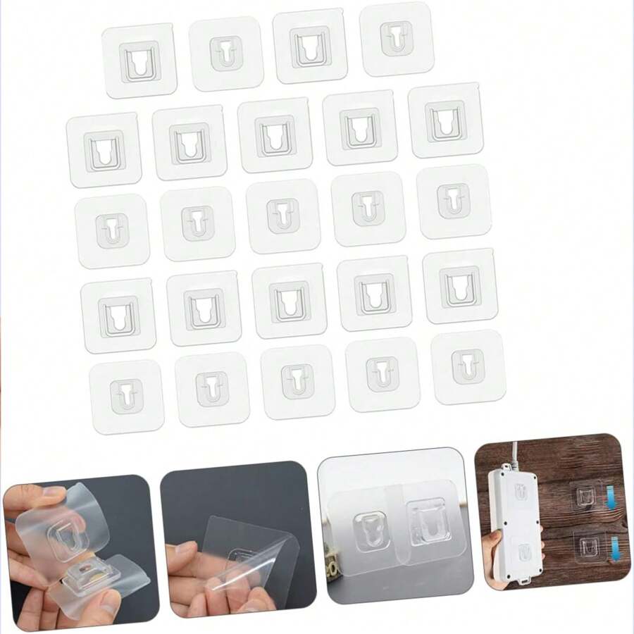 10 Pairs Double-Sided Adhesive Wall Hook Picture Hanging Hooks Picture ...