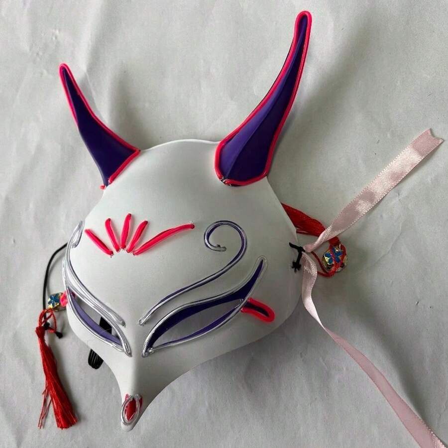 New Nine-Tailed Fox Han Dynasty Style Mask, Anime Fox Mask, Glow In The ...