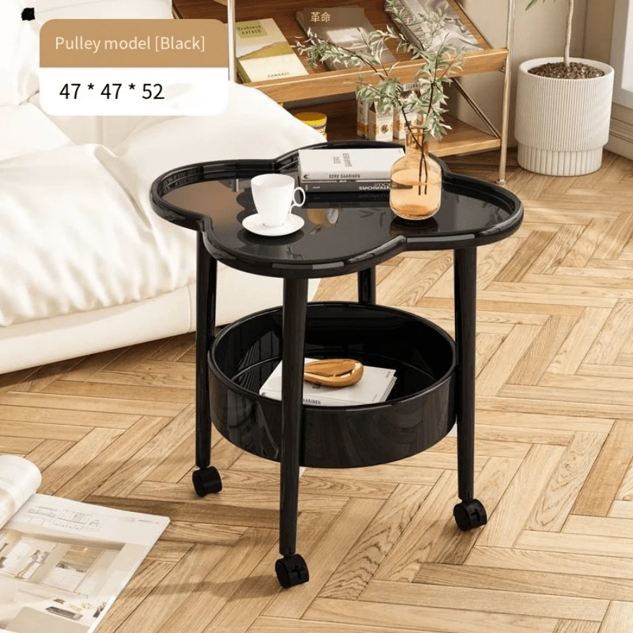 Nordic Style Side Table, Modern Sofa Corner Table, Movable Coffee Table ...