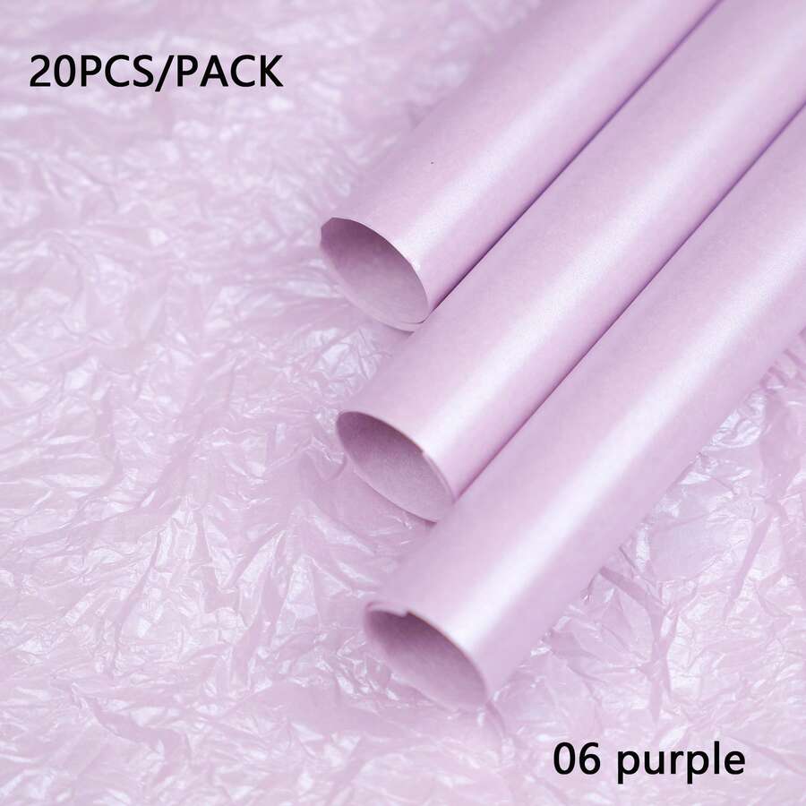 20 Sheets/Pack Purple 50*70cm Thick Pearlized Snow Pearlescent Paper ...