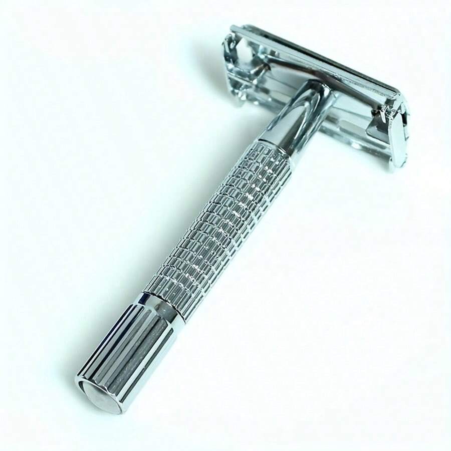 Ambidextrous Platinum Razor With Stainless Blade & Mirrored Case ...