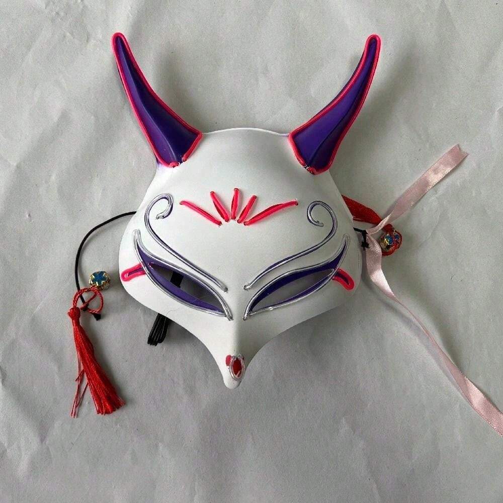 New Nine-Tailed Fox Han Dynasty Style Mask, Anime Fox Mask, Glow In The ...