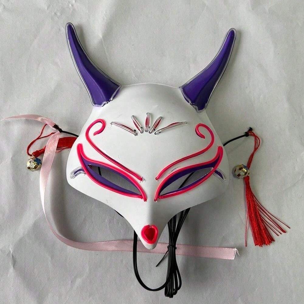 New Nine-Tailed Fox Han Dynasty Style Mask, Anime Fox Mask, Glow In The ...