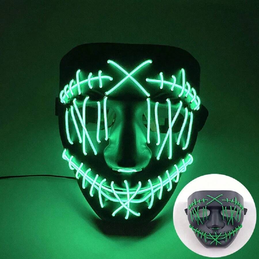 New Style Halloween Glowing Mask Hip-Hop Jabbawockeez Dance Glowing ...