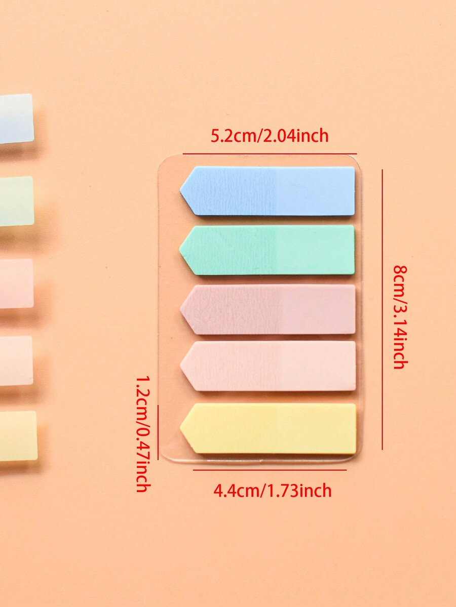 100 Sheets 1 Style European Retro Arrow-Shaped PET Sticky Notes For ...