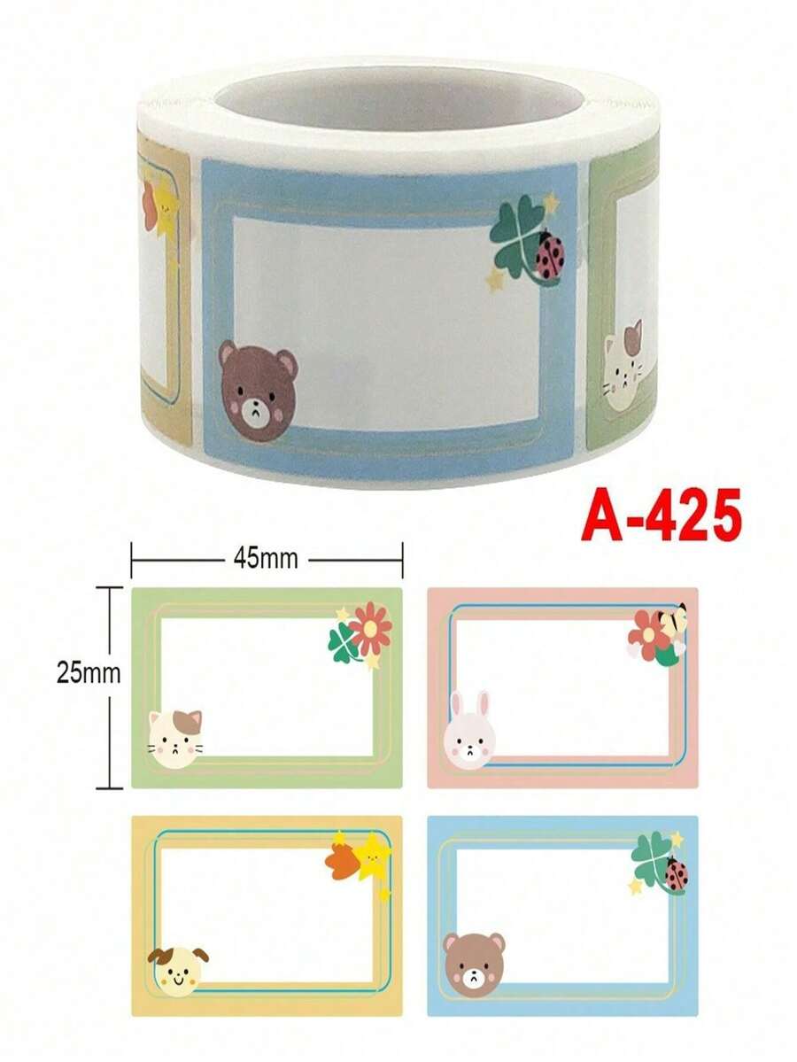 250 Sheets Roll-Pack Handwritten Name Stickers For Children ...