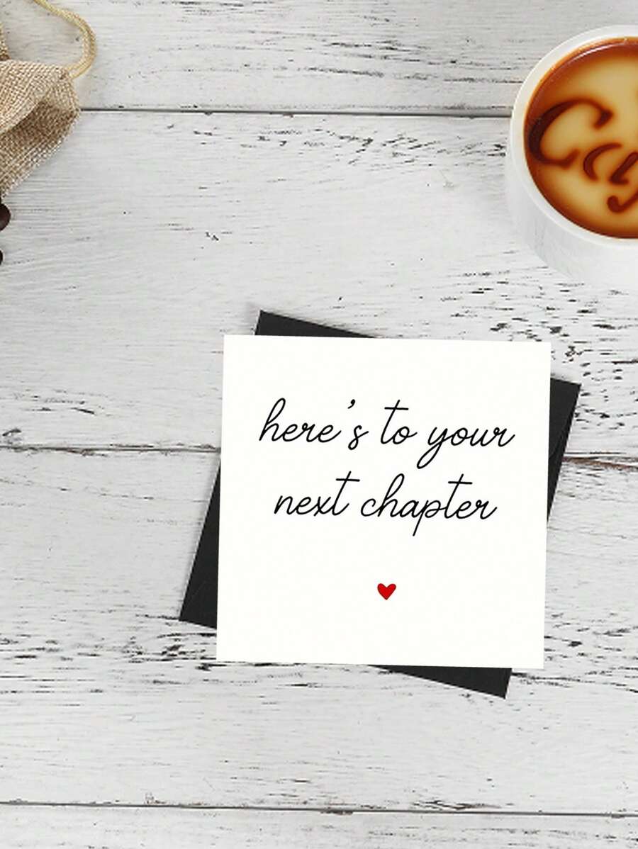 Here Is To Your Next Chapter,New Chapter Of Life Greeting Card, New ...