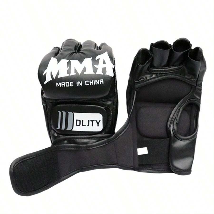Half-Finger Boxing Gloves For Adults, MMA, UFC, Muay Thai, Fighting ...