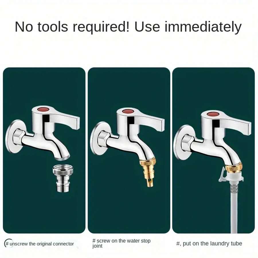 1pc Washing Machine Automatic Shut-Off Water Valve Connector, Anti ...