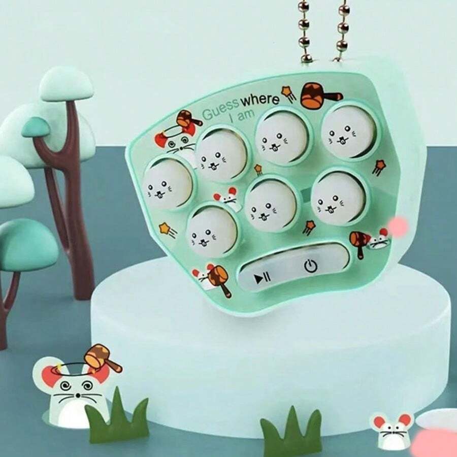 1pc Plastic Hamster Memory Game Toy With Keychain, Funny LedElectronic Hamster Button Game ...