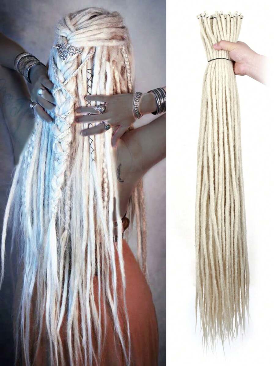 36 Inch Dreadlock Extensions Thin 0.6cm Single Ended Synthetic Dreads ...