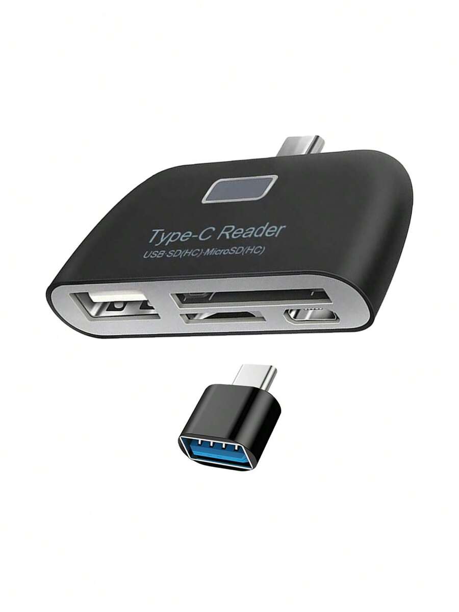 Multi-Functional 4in1 TF Micro SD Type C USB To USB C Charging Port For ...