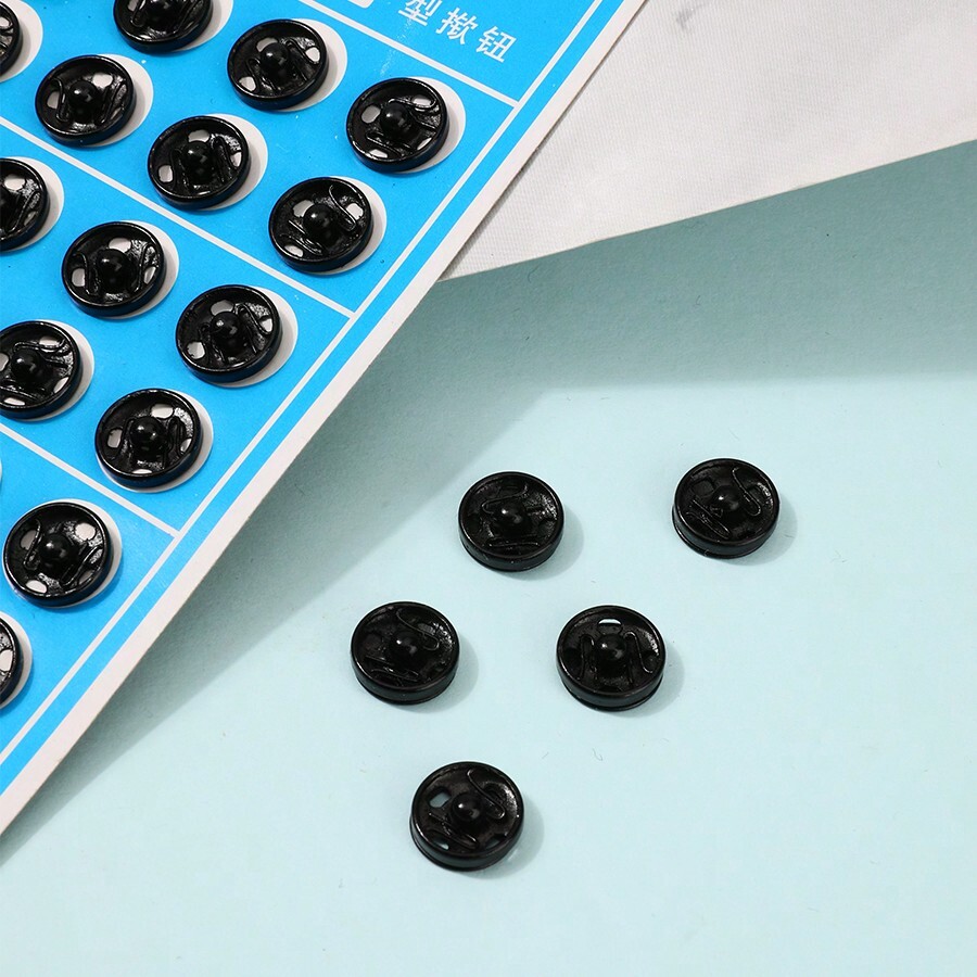50 Pcs 10mm Metal Invisible Snap Buttons For All Types Of Clothing ...