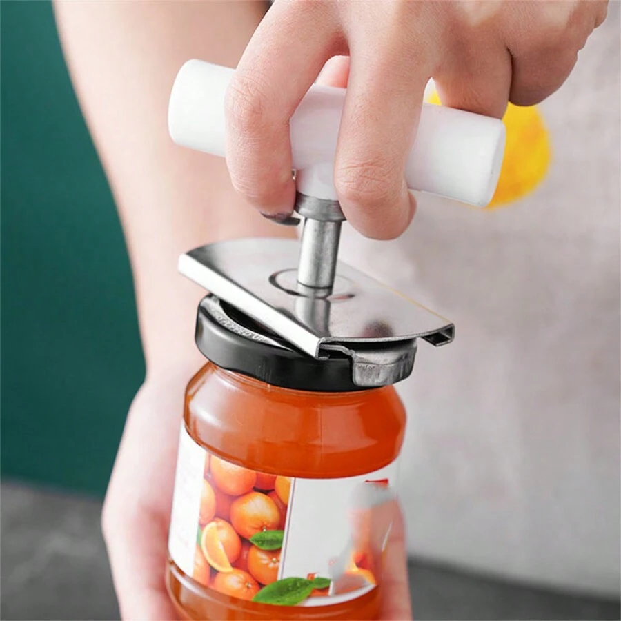 1pc Stainless Steel Effortless Can Opener, Bottle Cap Opener, Easy Turn ...