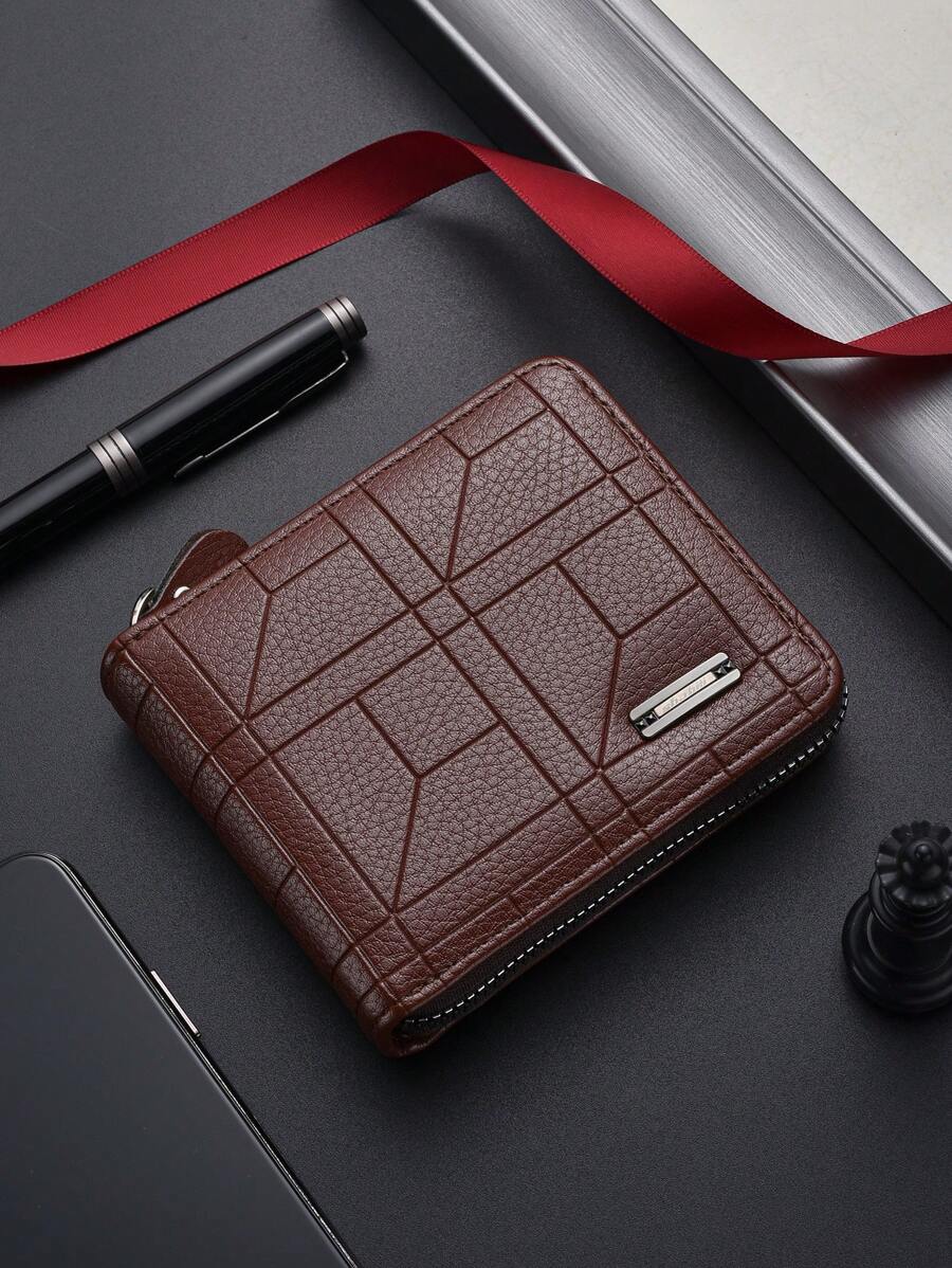 SHABILI Korean Style Fashionable Men's Short Wallet Classic And Popular ...